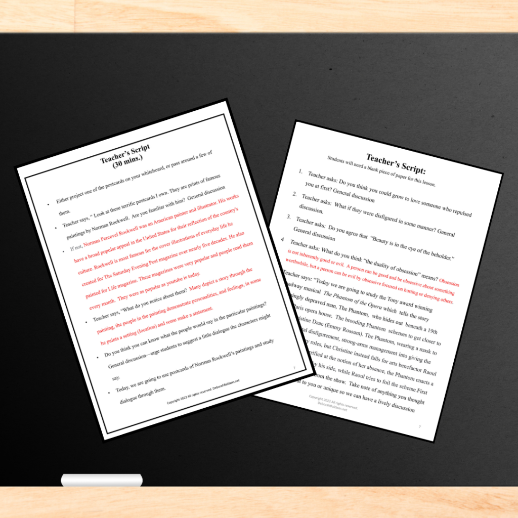 script ideas for school